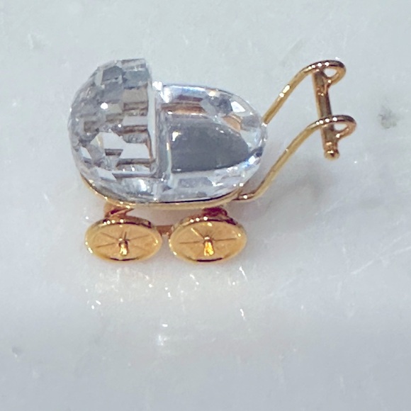 Swarovski | Other | Swarovski Crystal Baby Items Pacifier Bottle Buggy ...